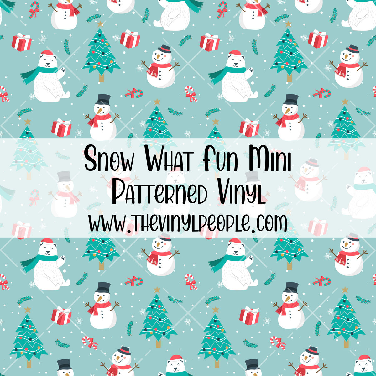 Snow What Fun Patterned Vinyl – TheVinylPeople