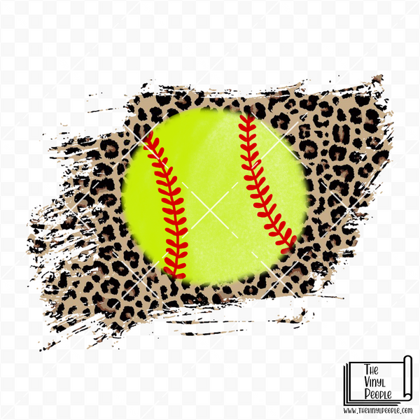 Softball Leopard Vinyl Decal – TheVinylPeople