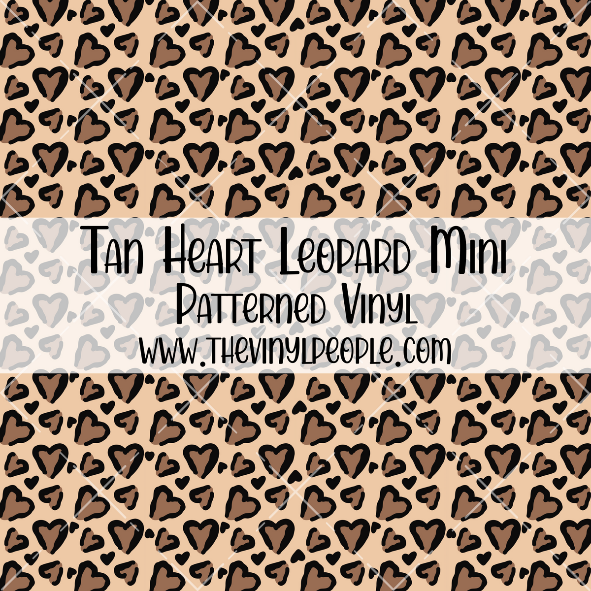 Tan Heart Leopard Patterned Vinyl – TheVinylPeople